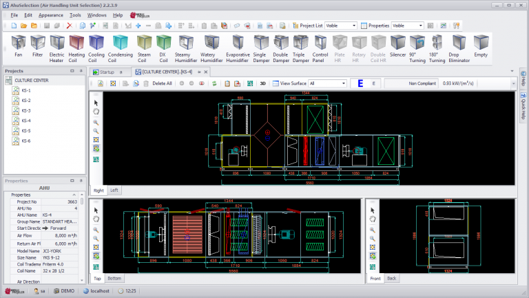 Air Handling Unit 2d Drawing – AHU Selection