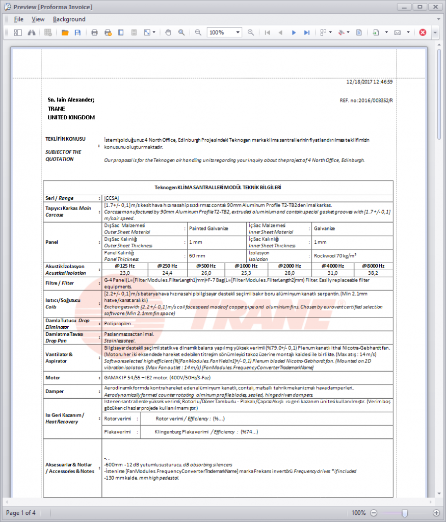 Features – AHU Selection